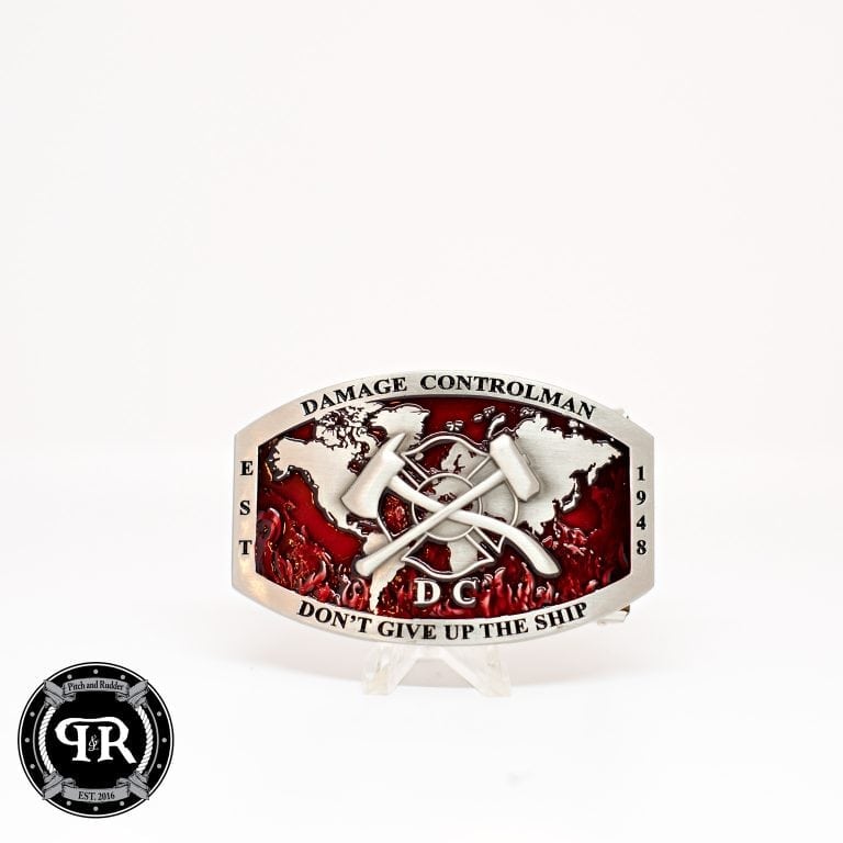 DC Custom Belt Buckle | Navy Custom DC Belt Buckle