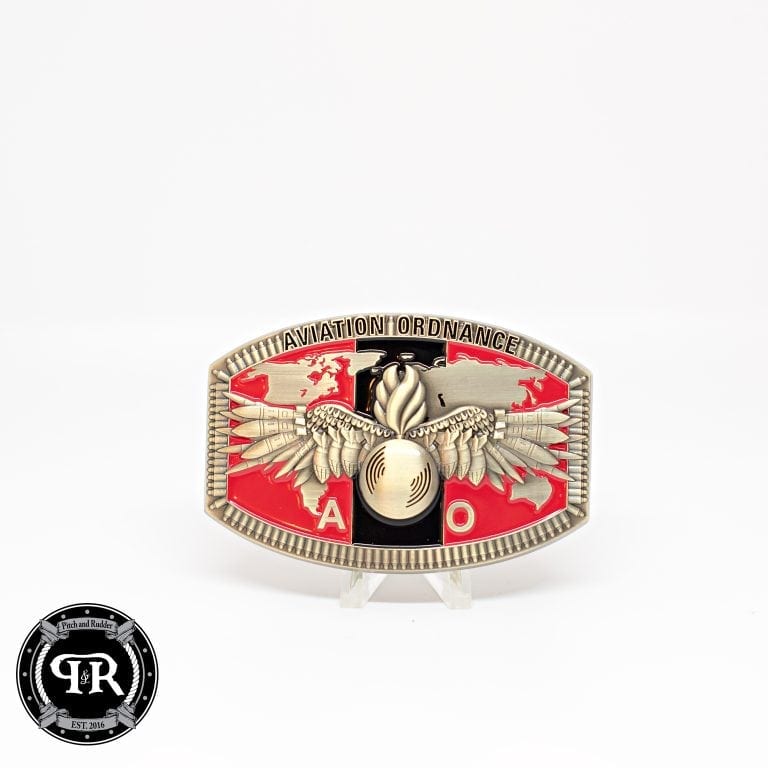 Navy Enlisted Custom Belt Buckle - Aviation Ordnance (AO) | Pitch and ...