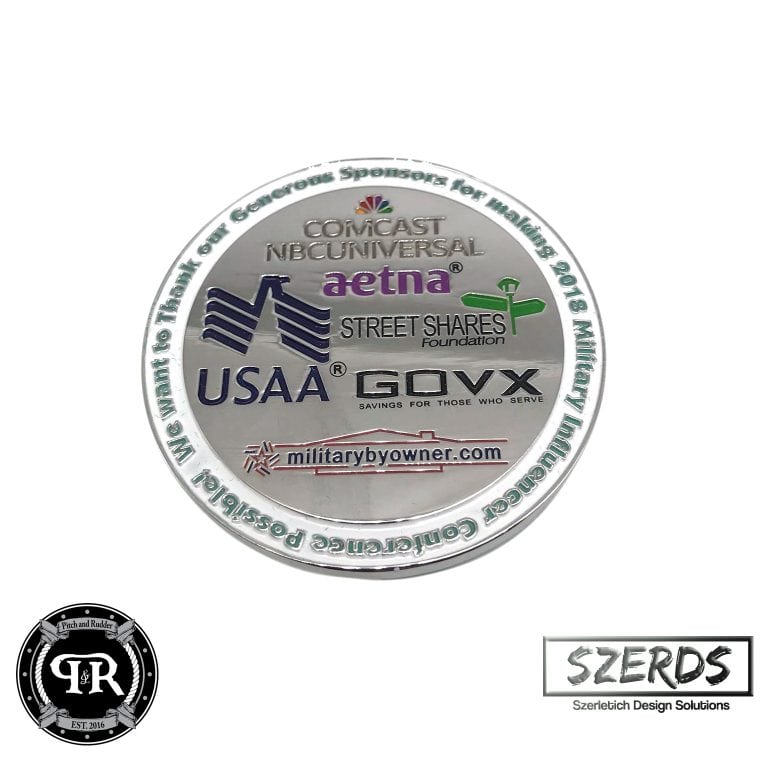 Challenge Coin - Military Influencer Conference 2018 | Pitch and Rudder
