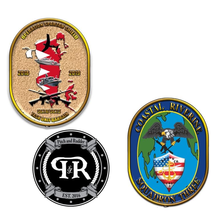 Custom Command Challenge Coin | Operation Spartan Shield | Pitch and Rudder