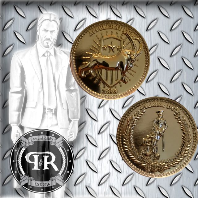 Challenge Coin | John Wick Chief coins | Pitch and Rudder