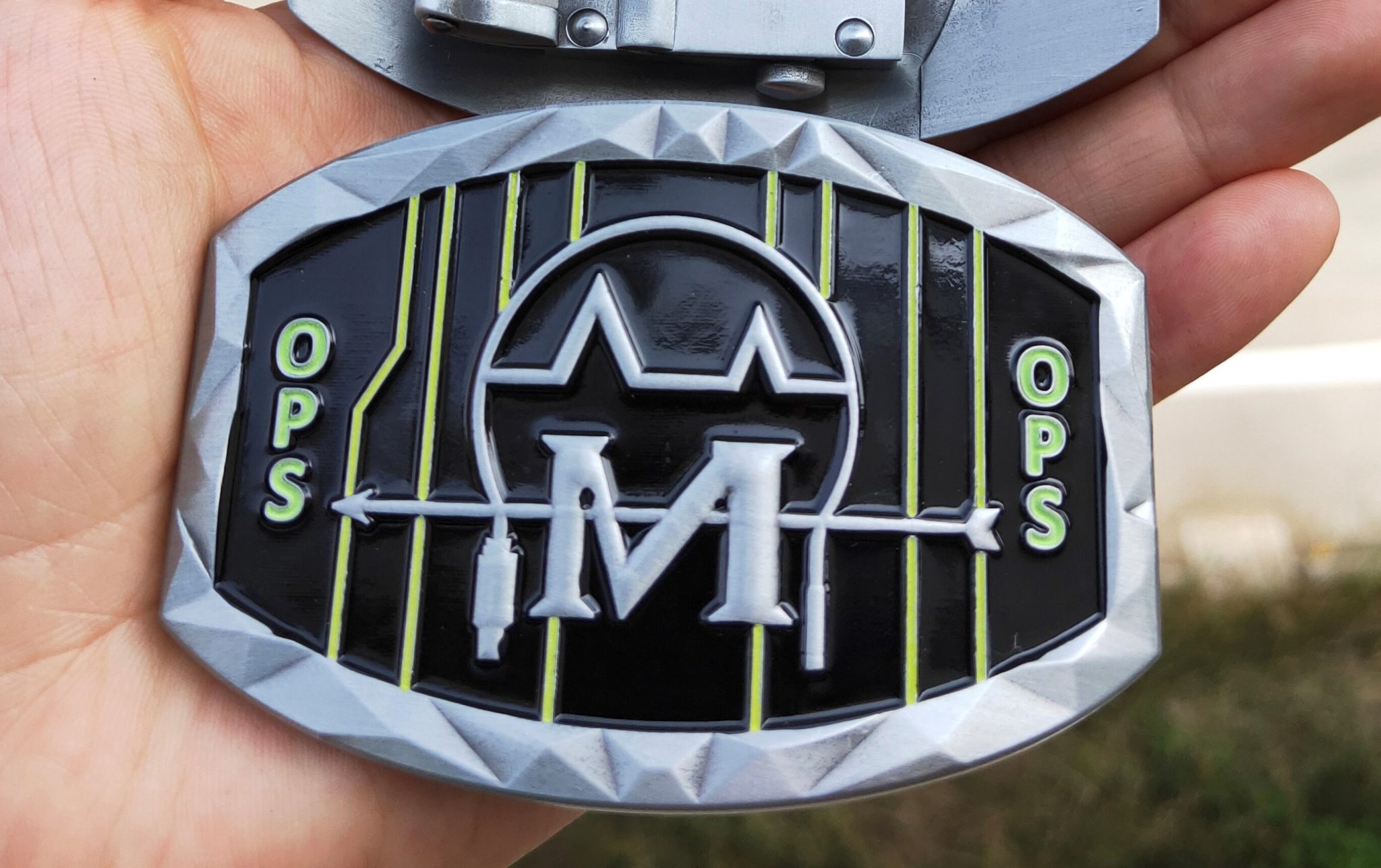 Custom Military Belt buckle | USS GEORGE H W BUSH CVN77 | Pitch and Rudder