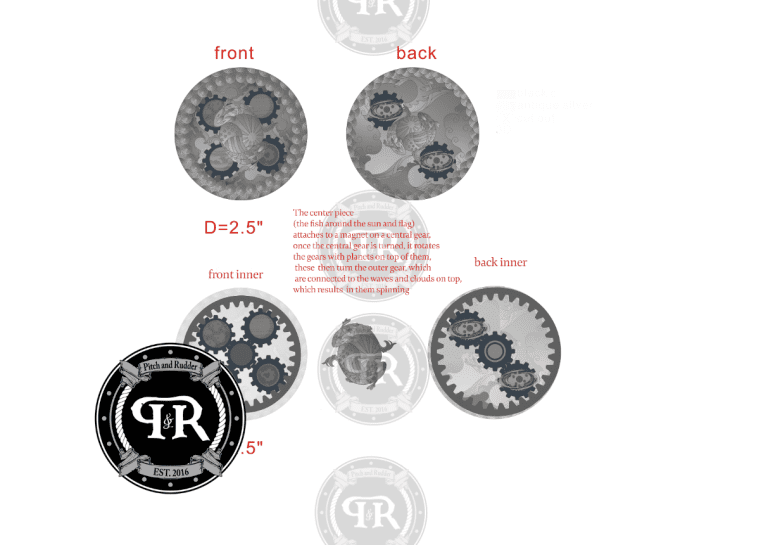 Navy Data Command Gear Coin | Pitch and Rudder